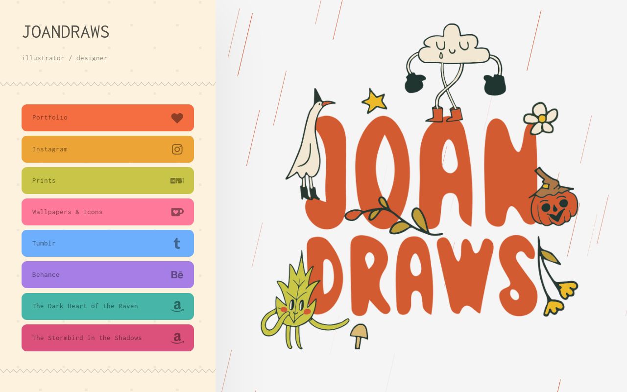 🍄 joandraws links